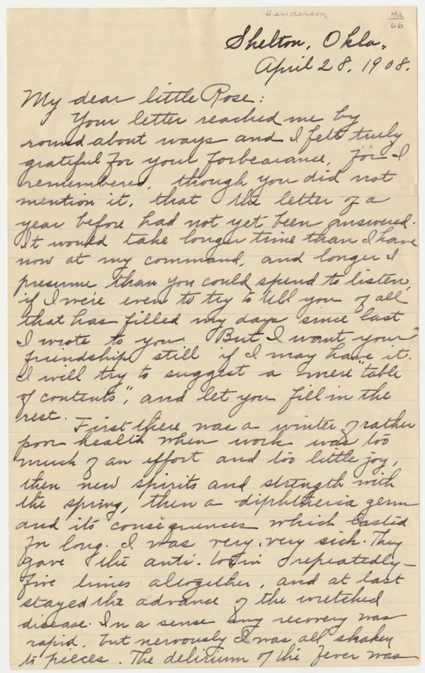 Letters from the Dust Bowl – Alumnae Association