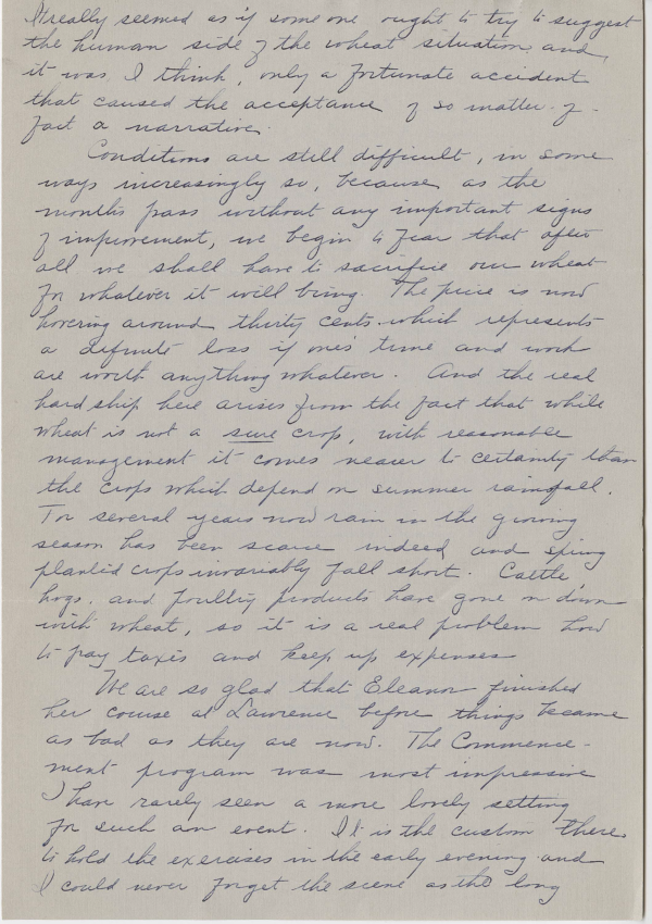 Letters from the Dust Bowl – Alumnae Association