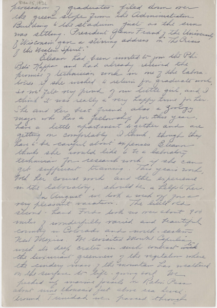 Letters from the Dust Bowl – Alumnae Association